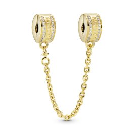 Pandora Logo Safety Chain Clip Charm | Official Pandora™ Malta