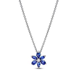 Sparkling Blue Herbarium Cluster Pendant Necklace | Official Pandora™ Malta