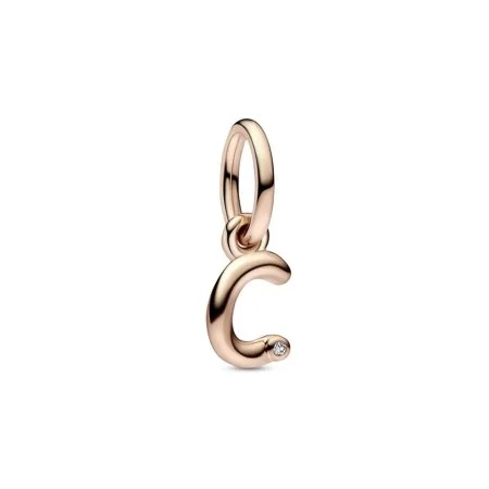 pandora script letter charm
